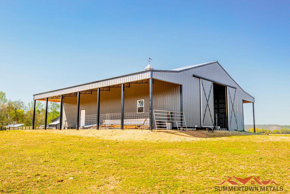 Summertown Metals – 40’X60’X14′ Barn with Side Sheds
