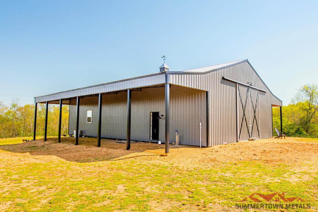 Summertown Metals – 40’X60’X14′ Barn with Side Sheds