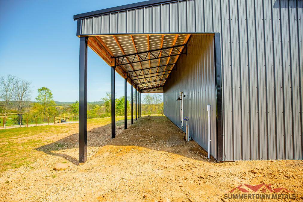 Summertown Metals – 40’X60’X14′ Barn with Side Sheds